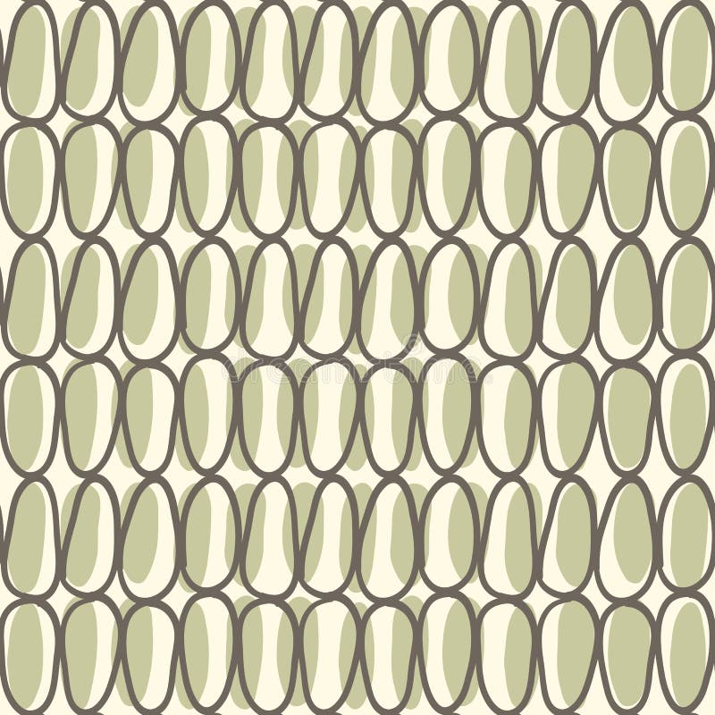 Seamless Pattern Of Oval Shapes. Abstract Background. Stock Vector ...