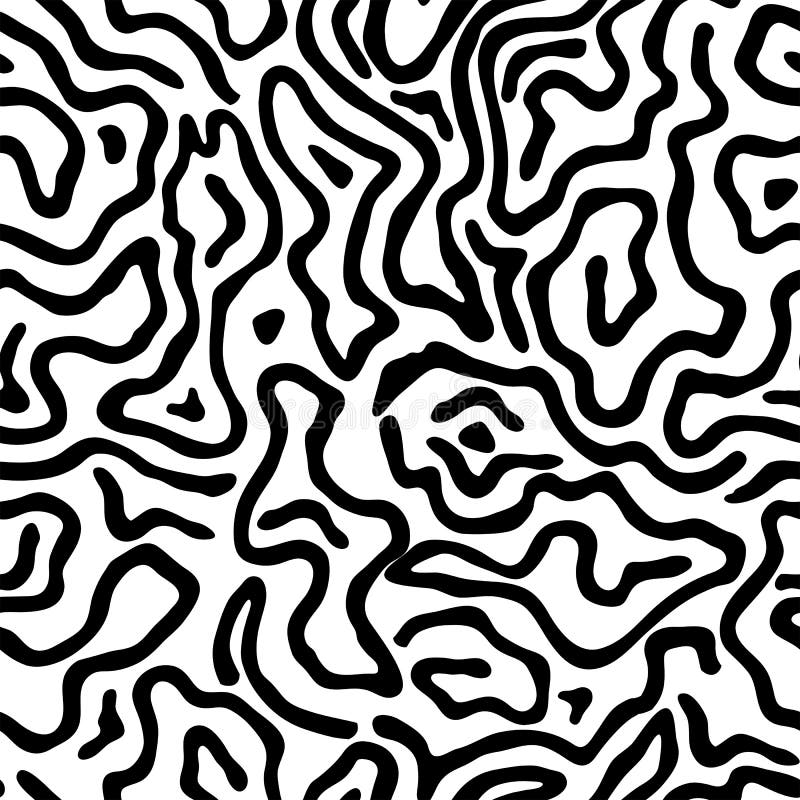 2746 Pattern, Abstract Seamless Pattern in Black, Vector Illustration ...
