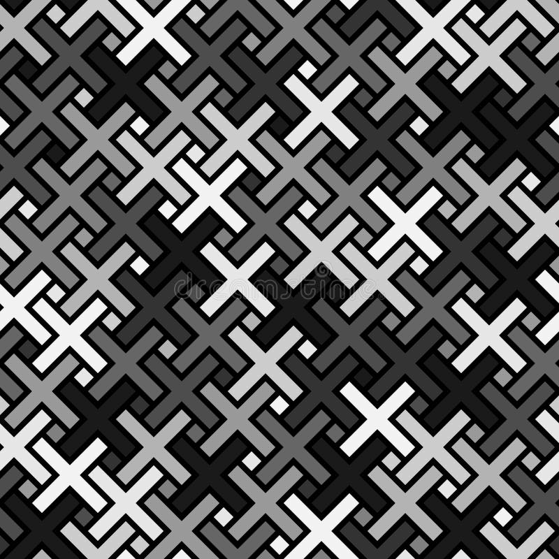 Abstract Seamless Pattern of Crosses. Modern Stylish Texture Stock ...