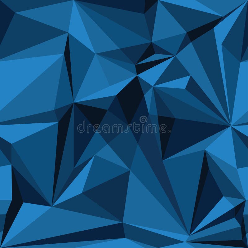 Abstract Seamless Pattern in Blue Colors. Stock Vector - Illustration ...