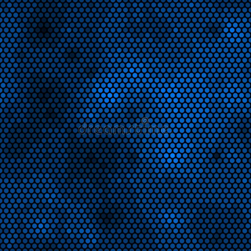 Abstract Seamless Pattern with Blue Gradient Colored Circles on Black ...