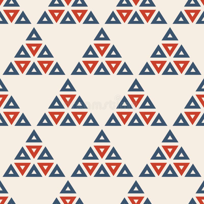 Abstract Seamless Pattern of Bold Triangles. Repeating Geometric Tiles ...