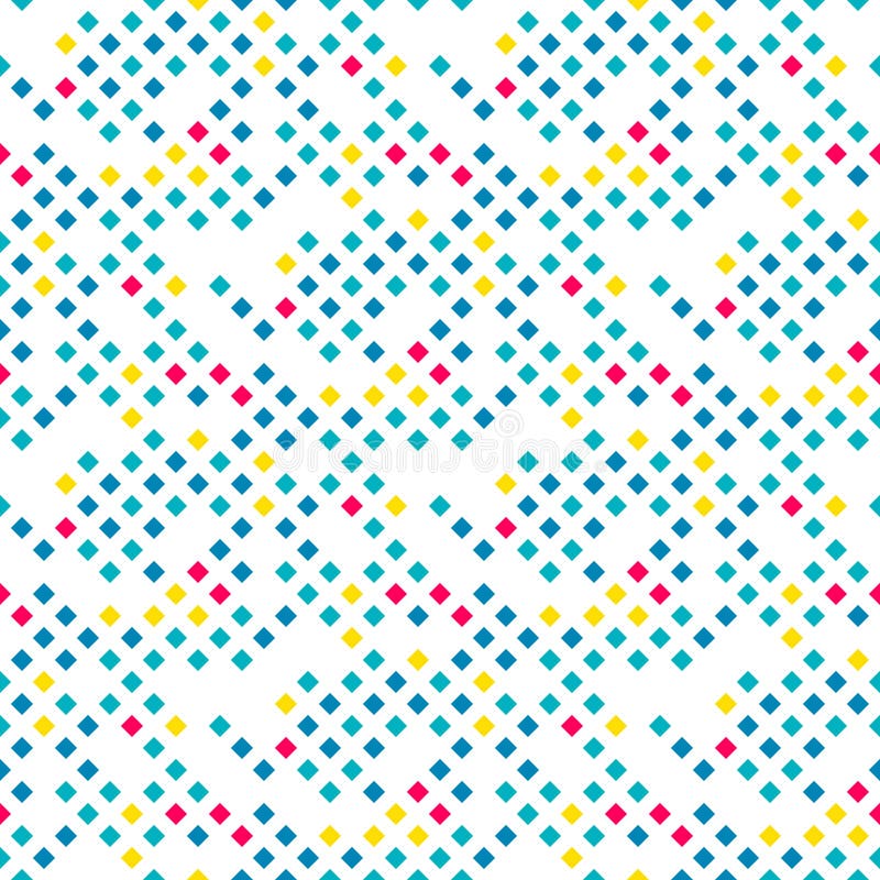 Abstract Seamless Pattern of Bright Diamonds. Geometric Shapes Stock ...