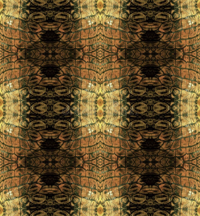 Abstract Seamless Pattern with Brown Stripes Resembling Snake Skin ...