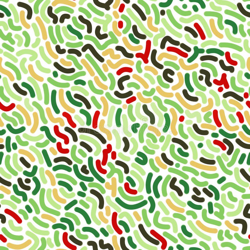 Simple Pattern, Short Curved Lines - Green, Light Green, Dark Green ...