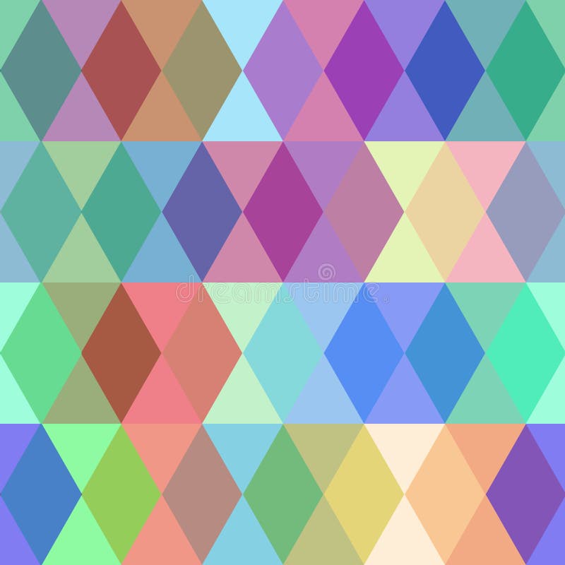 Colorful Rhombus Background Stock Illustration - Illustration of beads ...