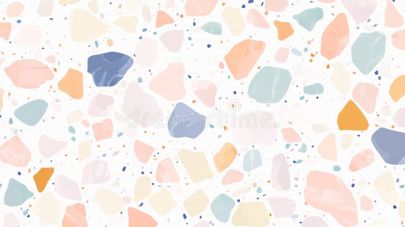 Abstract Seamless Pattern of Colorful Terrazzo Stone Chips Stock ...