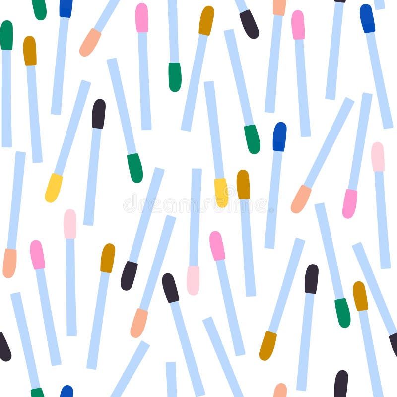 Abstract Seamless Pattern with Colourful Matches. Creative Texture ...