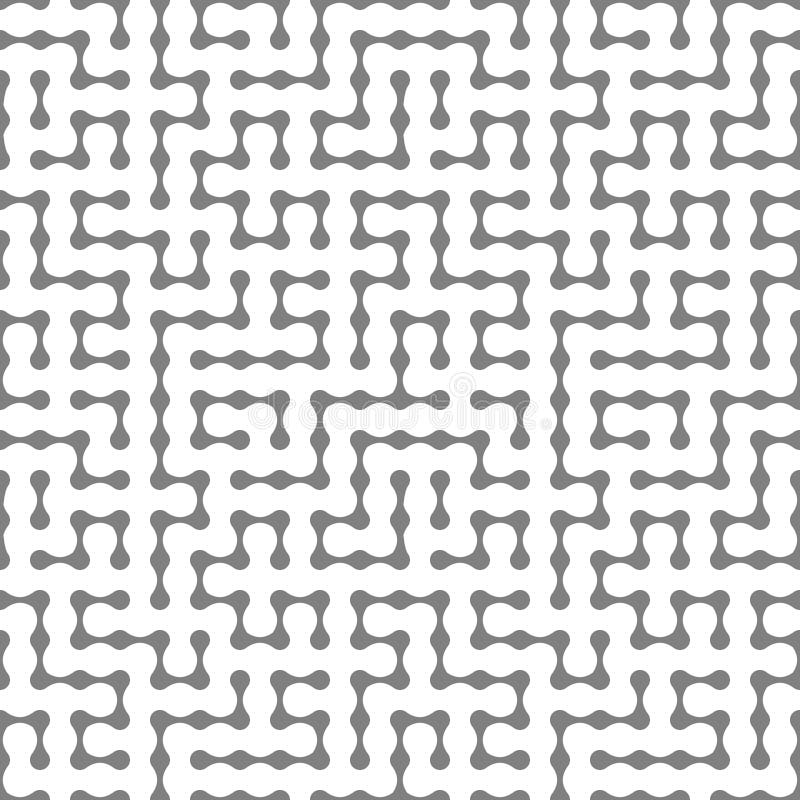 Abstract Seamless Pattern. Connections between Elements. Vector ...