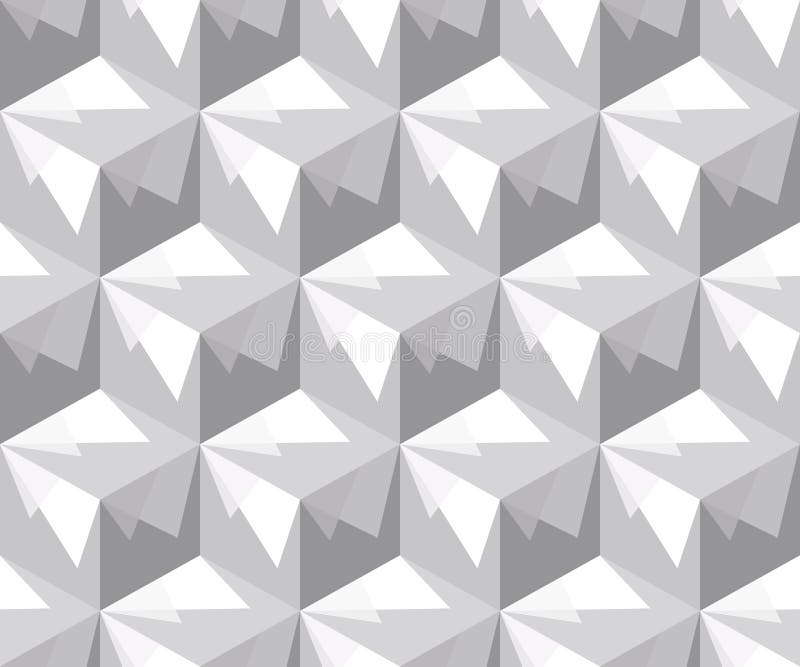 Abstract Seamless Pattern of Cubes. the Illusion of a Three-dimensional ...