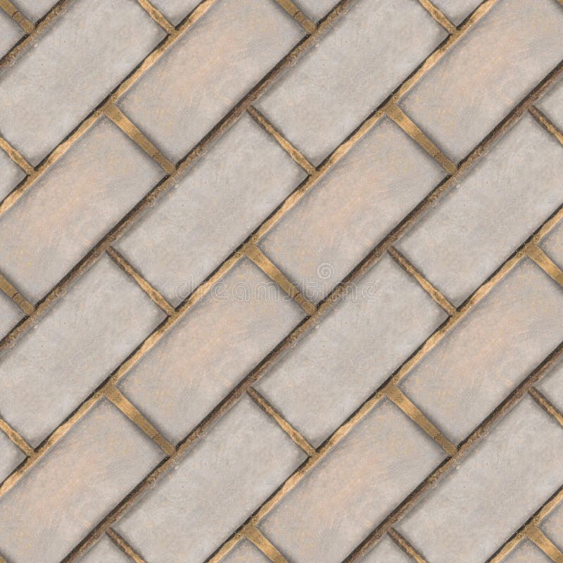Seamless Photo Texture of Concrete Walkway Bricks Stock Photo - Image ...
