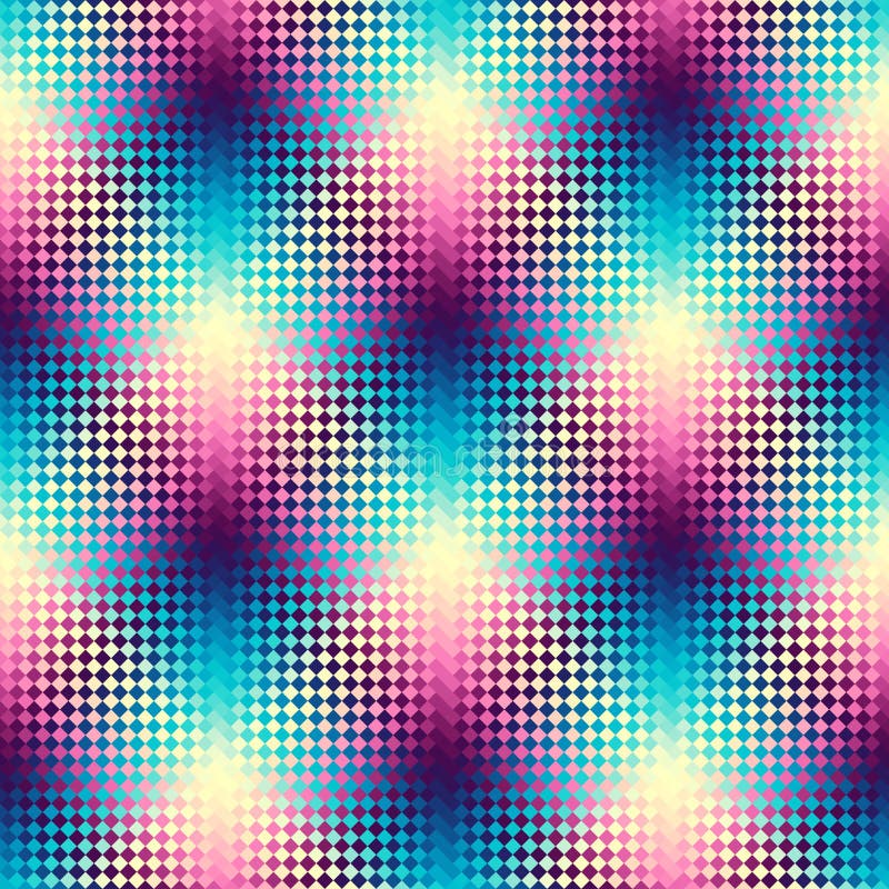 Diagonal Plaid Pattern. Moire Overlapping Effect. Vector Seamless Image ...