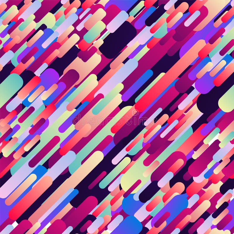 Abstract Seamless Pattern with Diagonal Stripes Stock Vector ...