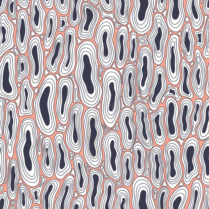 Abstract Seamless Pattern with Distorted Holes. Stock Vector ...