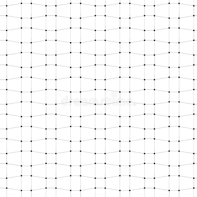 Abstract Seamless Pattern. Dots, Lines and Squares Stock Vector ...