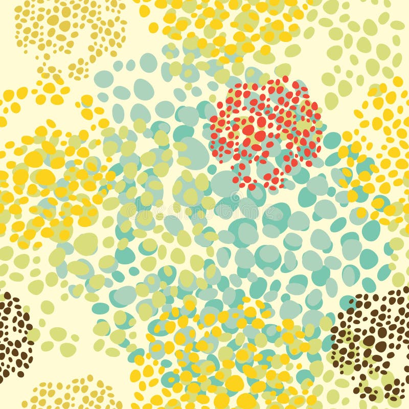 Abstract Seamless Pattern with Dots Stock Vector - Illustration of ...