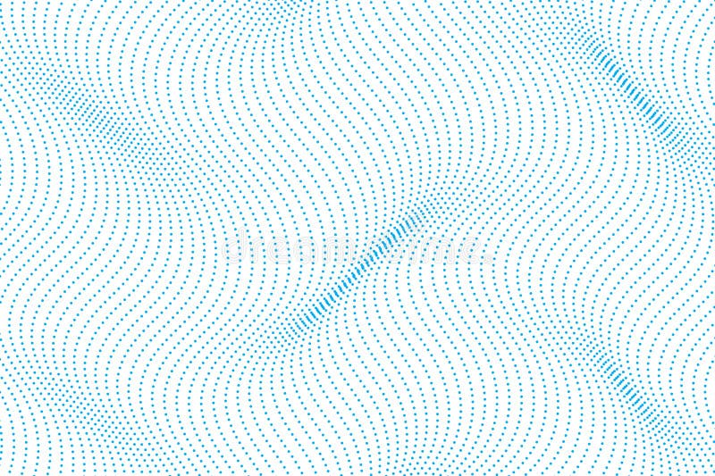 Abstract Seamless Pattern with Dotted Wavy Lines Vector Illustration or ...