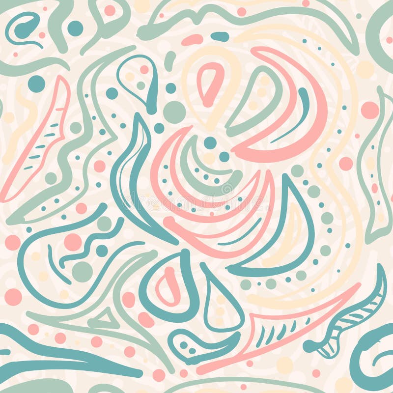 Abstract Seamless Pattern Easy for Textiles Stock Vector - Illustration ...