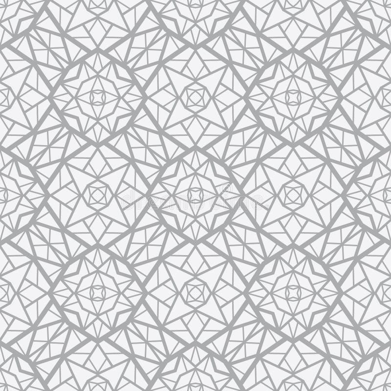 Abstract Seamless Pattern of Facets or Triangles. Broken Lines and ...