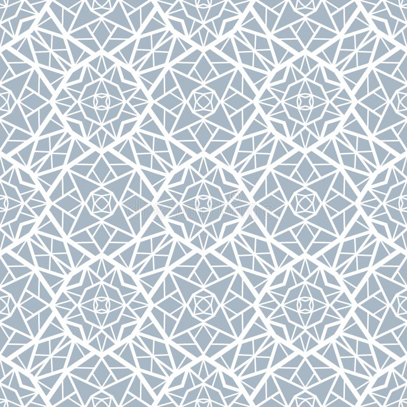 Abstract Seamless Pattern of Facets or Triangles. Broken Lines and ...