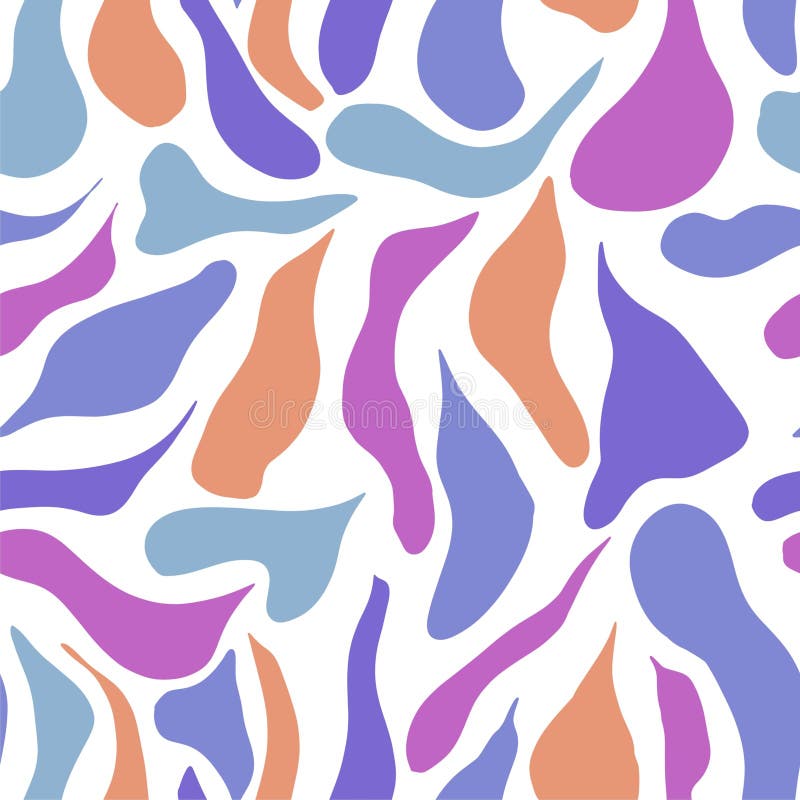 Abstract Seamless Pattern with Figures of Different Colors Stock ...