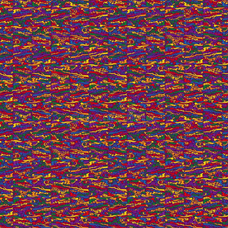 Abstract Seamless Pattern Fill Colorful Mosaic Shapes Stock Vector ...