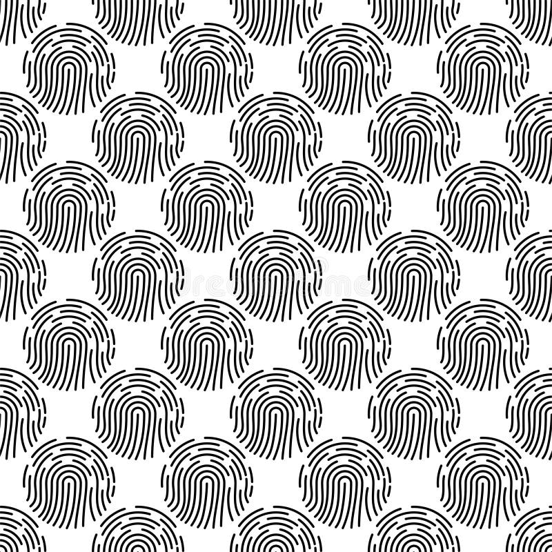 Fingerprint pattern stock vector. Illustration of repeating - 27815950