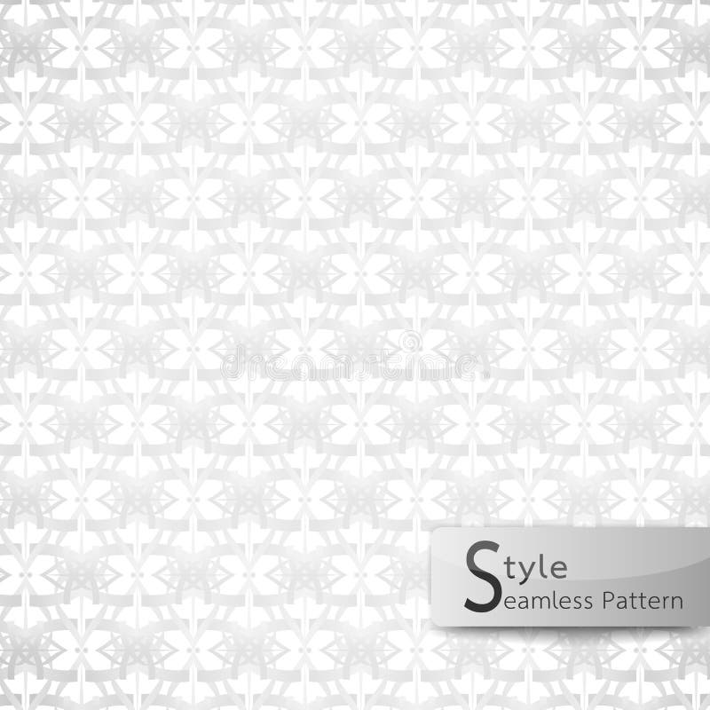 Abstract Seamless Pattern Floral Mesh Loop. White Texture Background ...