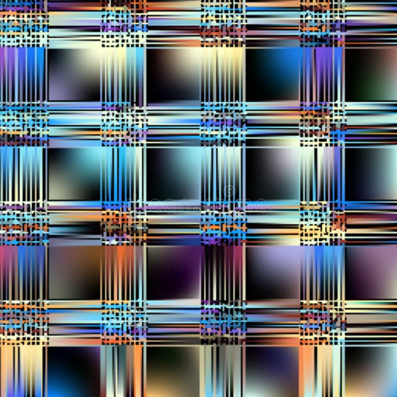 Abstract Seamless Pattern. Futuristic Blur Plaid Stock Vector ...