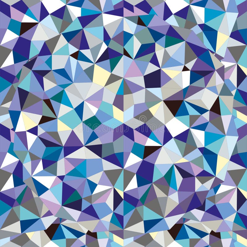 Abstract Seamless Pattern. Geometric Backdrop. Polygonal Crystal ...