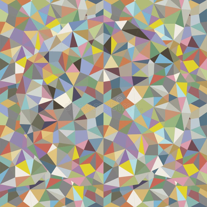 Abstract Seamless Pattern. Geometric Backdrop. Polygonal Crystal ...