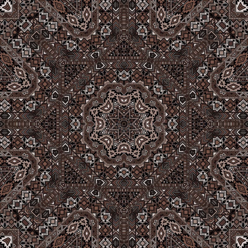 Abstract Seamless Pattern with Geometric Elements Structure. Stock ...