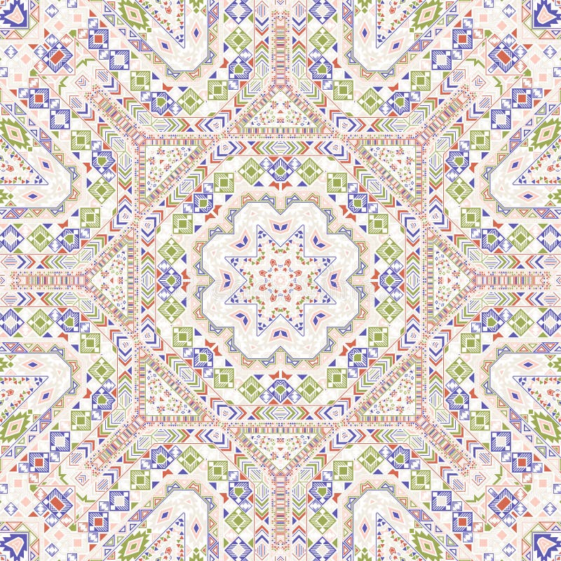 Abstract Seamless Pattern with Geometric Elements Structure. Stock ...