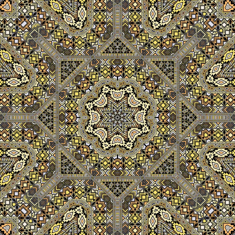 Abstract Seamless Pattern with Geometric Elements Structure. Stock ...