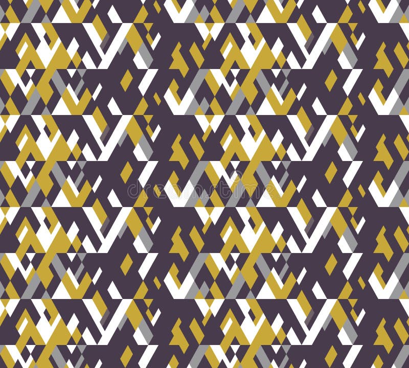 Abstract Seamless Pattern of Geometric Shapes. Diagonal Movement Stock ...