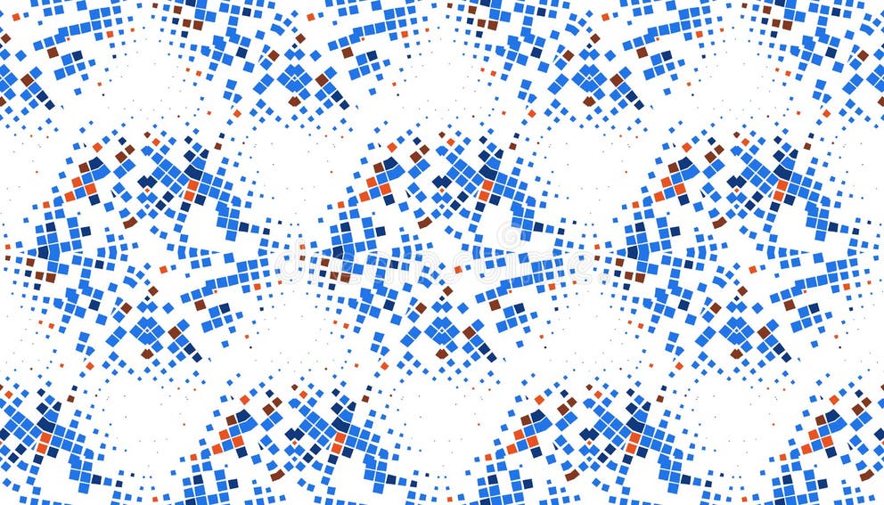 Abstract Seamless Pattern of Geometric Shapes. Stars in a Hexagonal ...