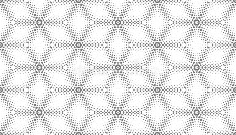 Abstract Seamless Pattern of Geometric Shapes. Stars in a Hexagonal ...