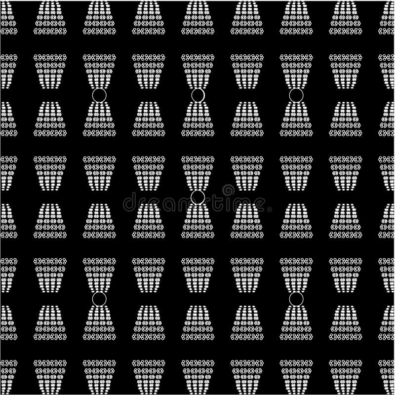 Abstract. Seamless Pattern with Geometric Shapes and Symbols Stock ...