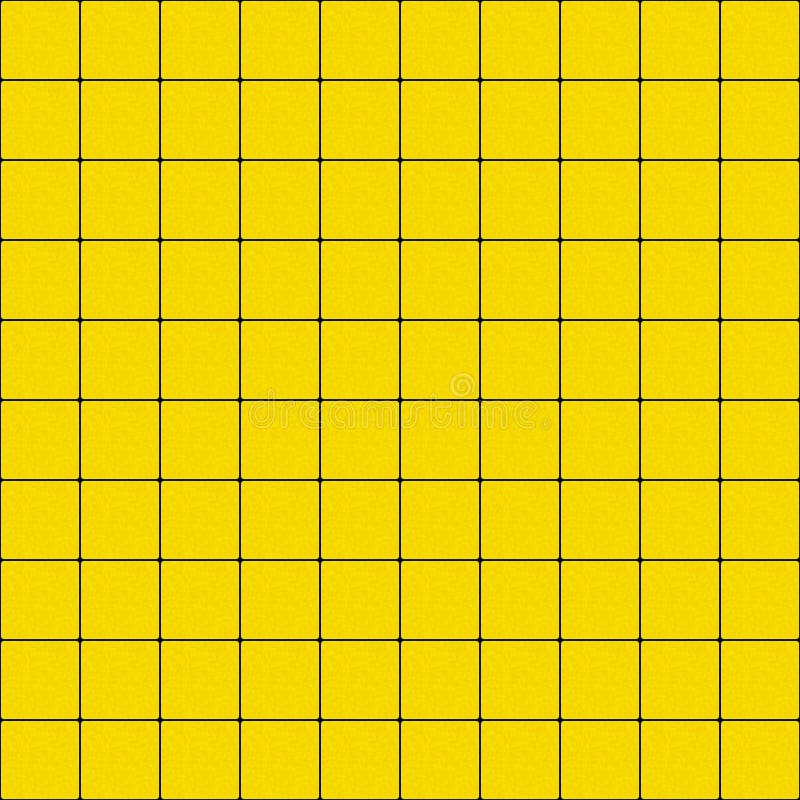 Seamless Pattern: Golden Color Rounded Square Tiles Against Black ...