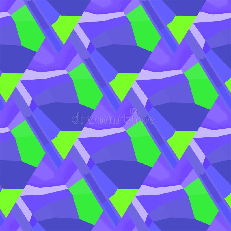 Abstract Seamless Pattern of Gradiental Angled Shapes in Neon Colors ...