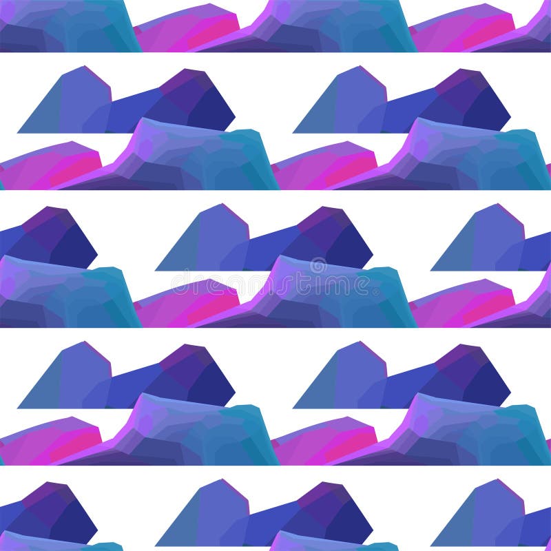 Abstract Seamless Pattern of Gradiental Shapes of Soft, Curvy and ...