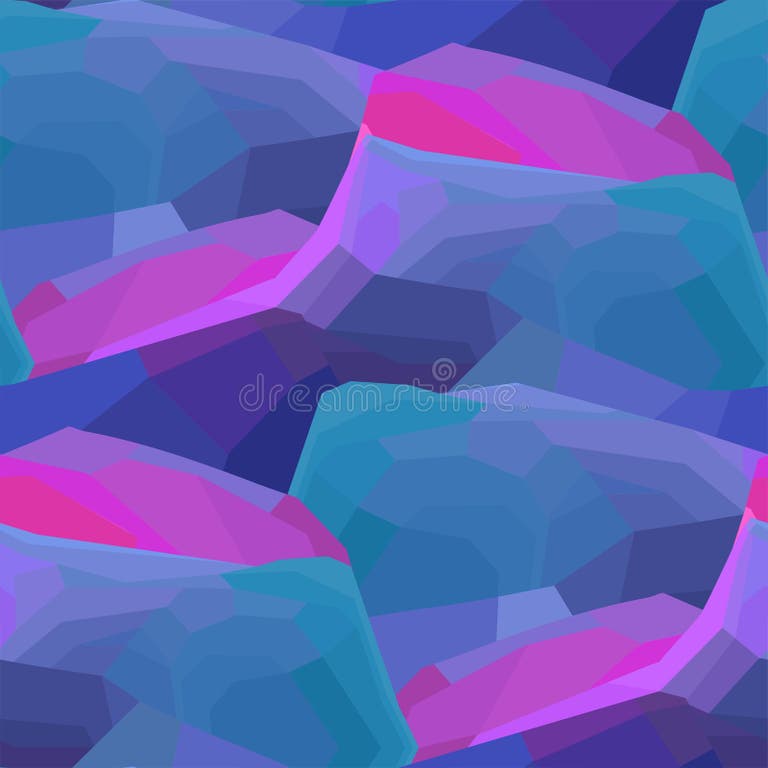 Abstract Seamless Pattern of Gradiental Shapes of Soft, Curvy and ...