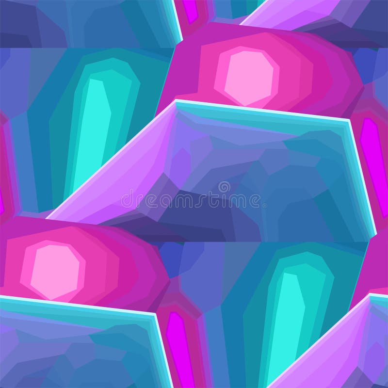 Abstract Seamless Pattern of Gradiental Shapes of Soft, Curvy and ...