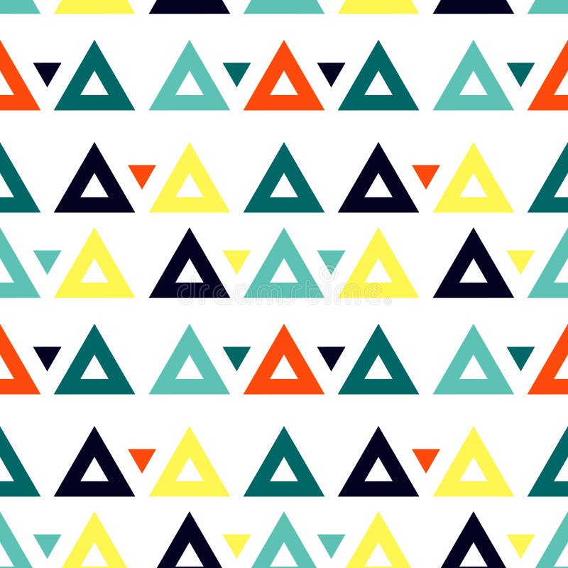 Abstract Seamless Pattern with Graphyc Elements - Triangles. Avant ...