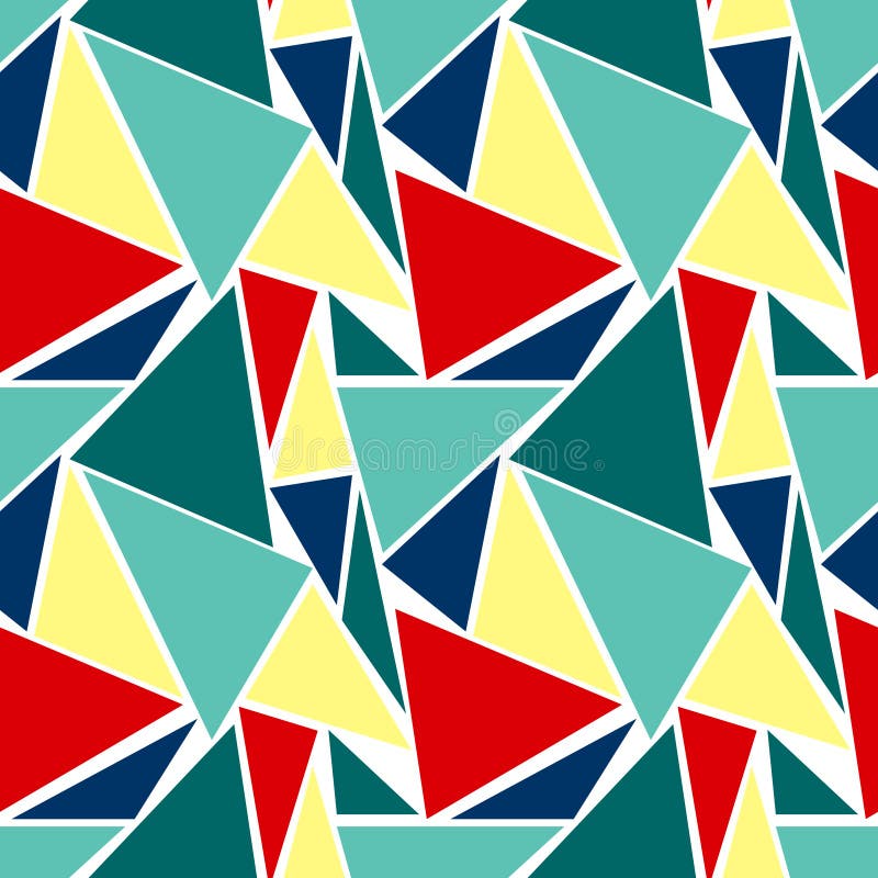 Abstract Seamless Pattern with Graphyc Elements - Triangles. Avant ...