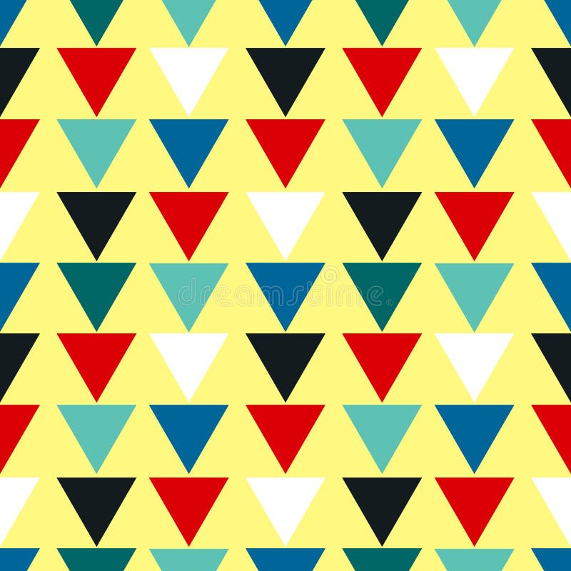 Abstract Seamless Pattern with Graphyc Elements - Triangles. Avant ...