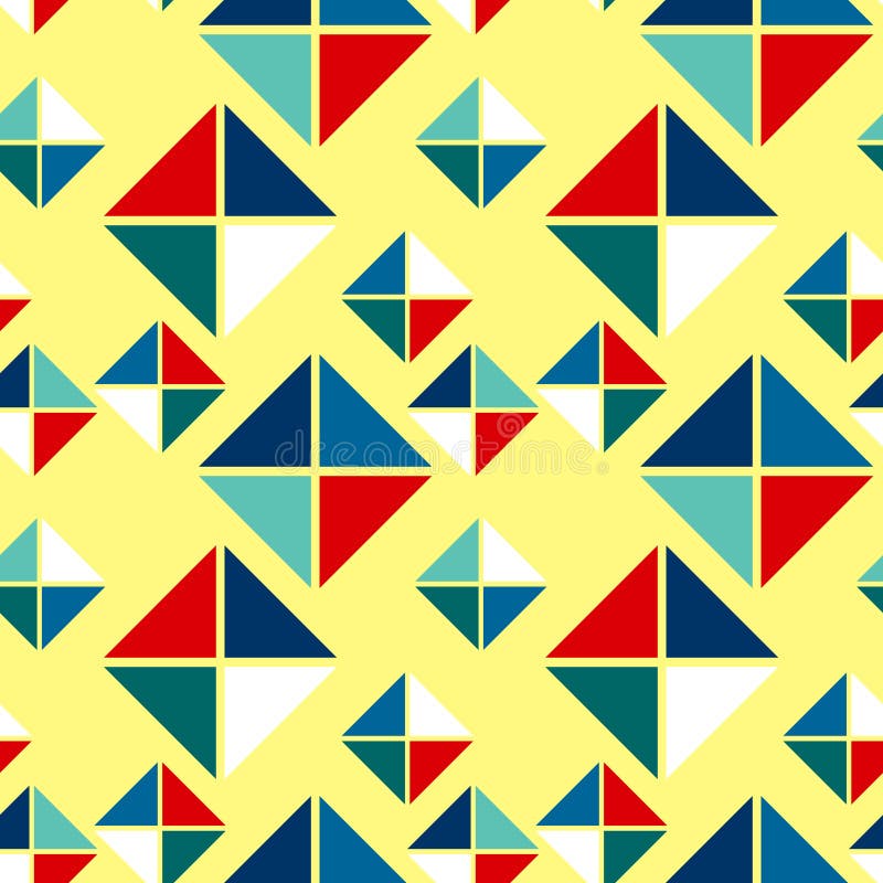 Abstract Seamless Pattern with Graphyc Elements - Triangles. Avant ...