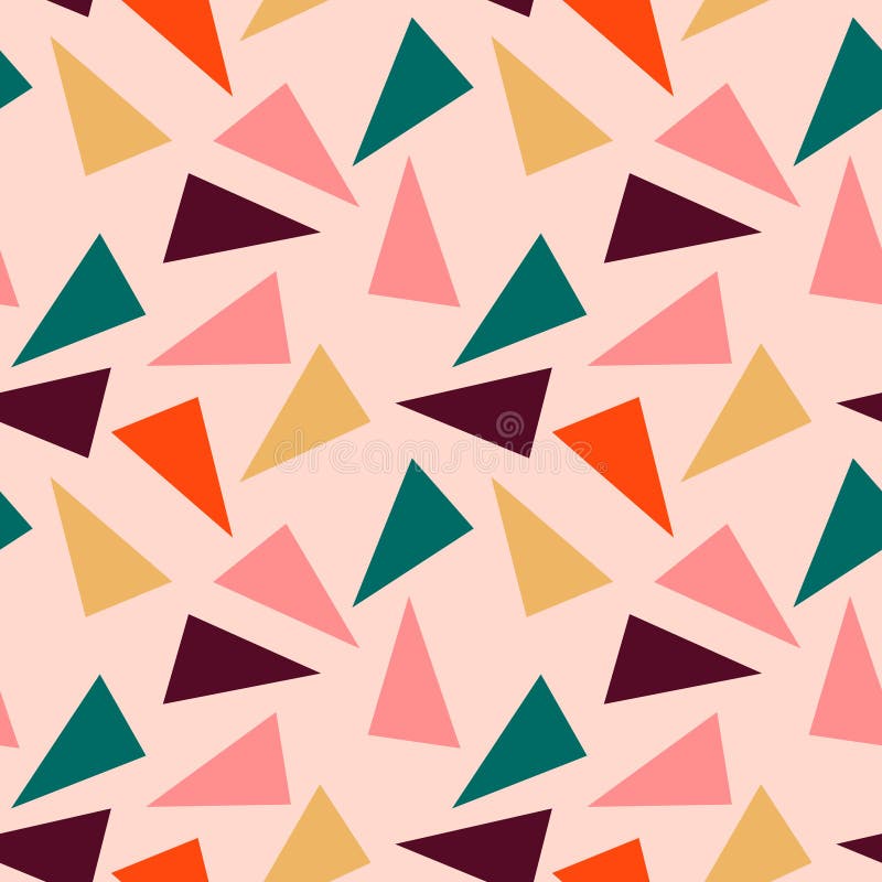 Abstract Seamless Pattern with Graphyc Elements - Triangles. Avant ...
