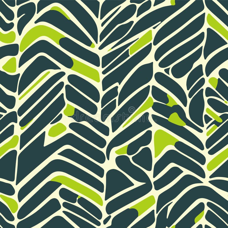 Abstract Seamless Pattern in Green Colors. Stock Vector - Illustration ...