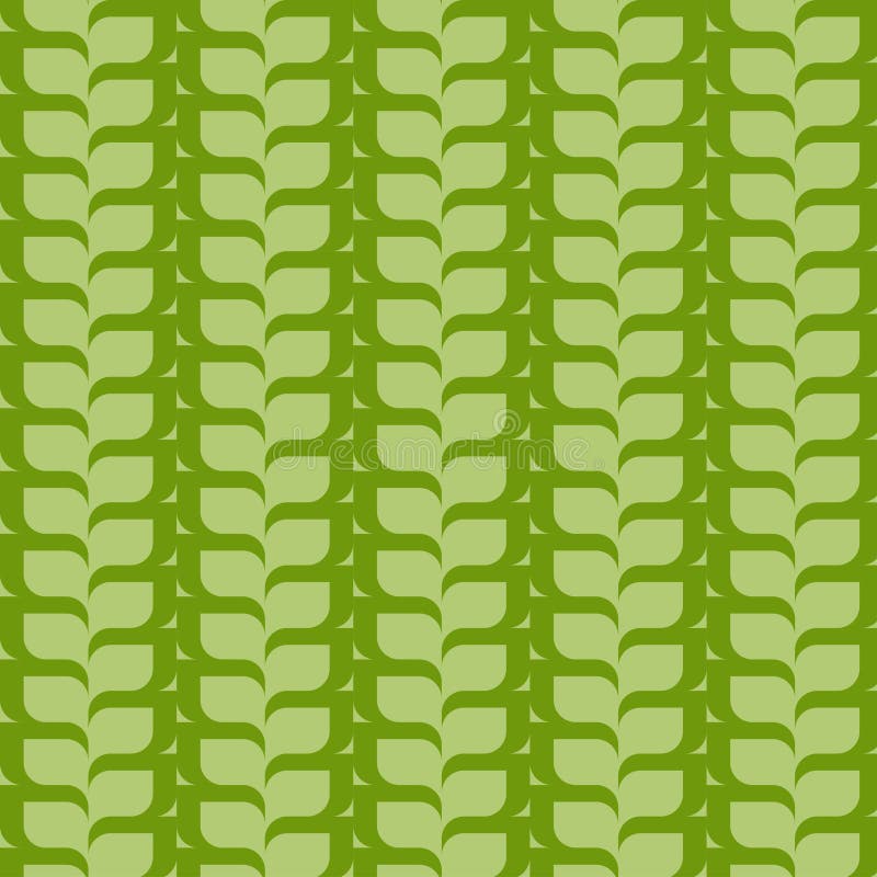 Abstract Seamless Pattern with Green Elements Stock Vector ...